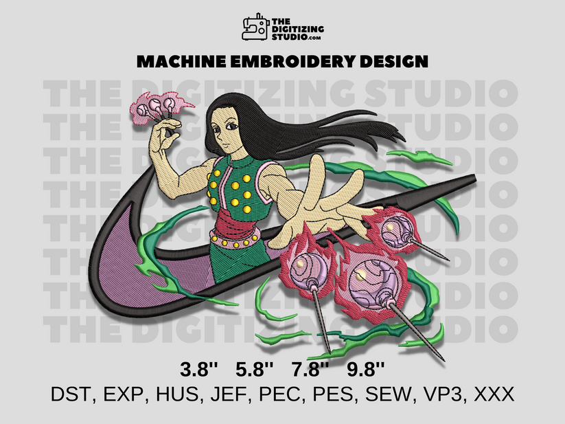 Anime Embroidery Design – The Digitizing Studio